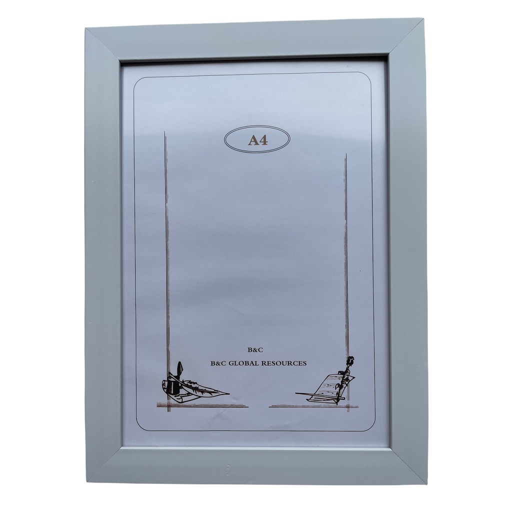 Photo Frame Size A4 /11R /12R / A3 - Brown / White Color(1pc) | Shopee ...