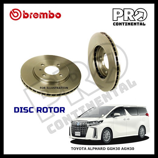 GENUINE BREMBO TOYOTA ALPHARD VELLFIRE AGH30 GGH30 2015-2023 FRONT REAR ...