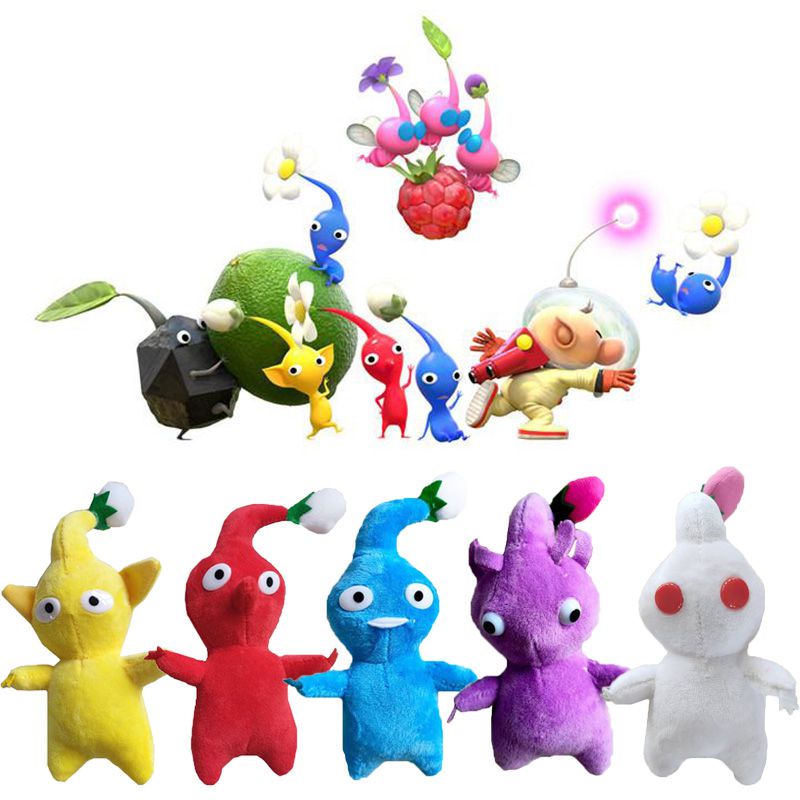 Plush Game Pikmin Toy 15cm/6in Flower Bud Soft Stuffed Doll Collectible ...