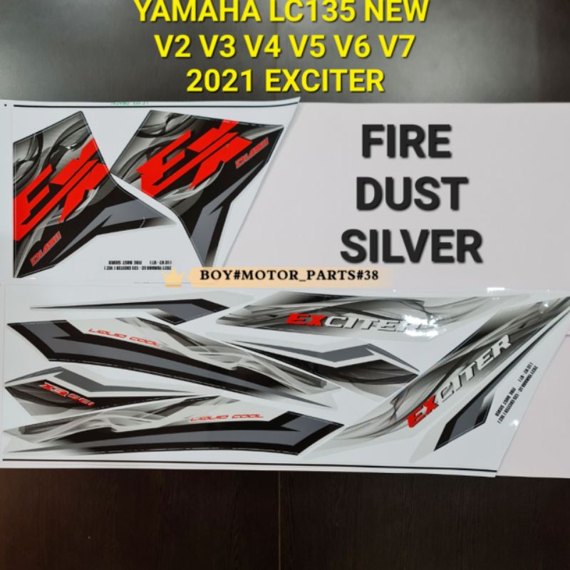 YAMAHA LC135 NEW ( LCV2 / V7 ) EXCITER 2021 BODY STICKER 102 READY ...