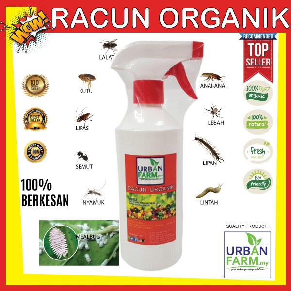 Racun Organik Semburan 🐛 Racun Serangga 🐞500ml 🐛 Organic Insect Poison ...