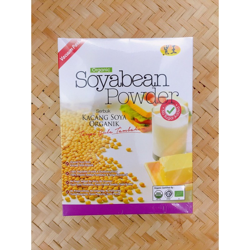 Expiry:11/2025 [NO SUGAR ADDED] Organic Soya Bean Powder Serbuk Kacang ...