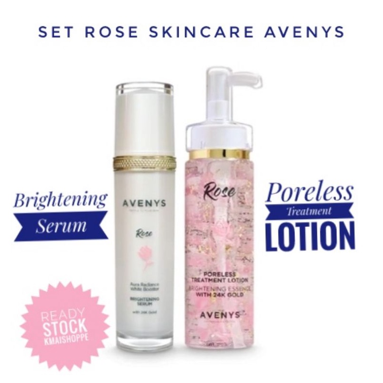 Avenys Set Rose Set Jeragat Set Kecilkan Pori Set Kulit Kusam 💯 Ori ...
