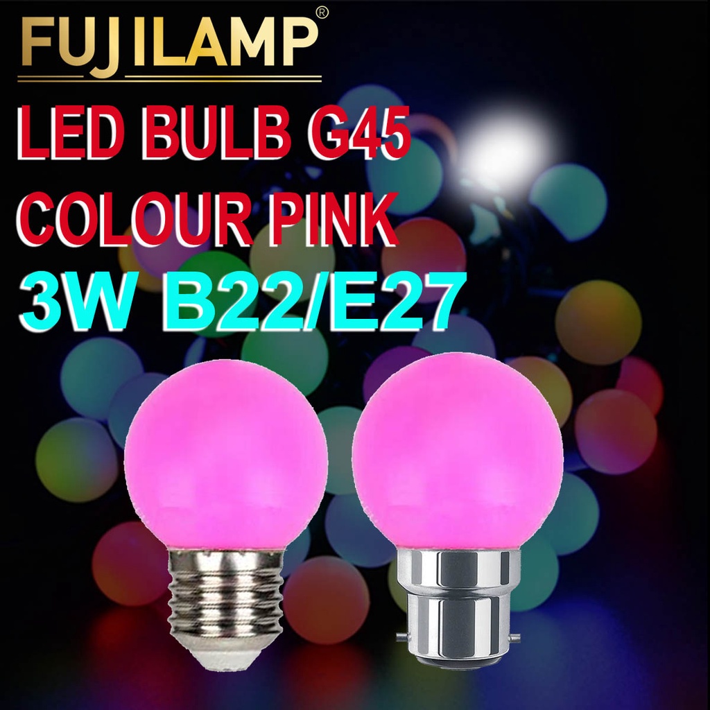 [Local Seller] led colour bulb ping pong bulb cute bulb 3.0W E27 B22D ...