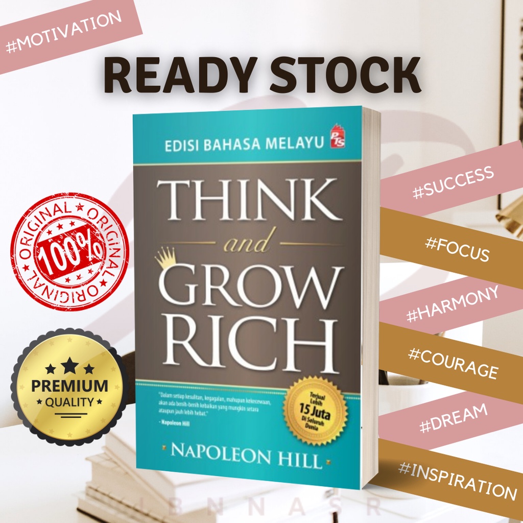 Buku Motivasi Think And Grow Rich Edisi Bahasa Melayu Shopee Malaysia