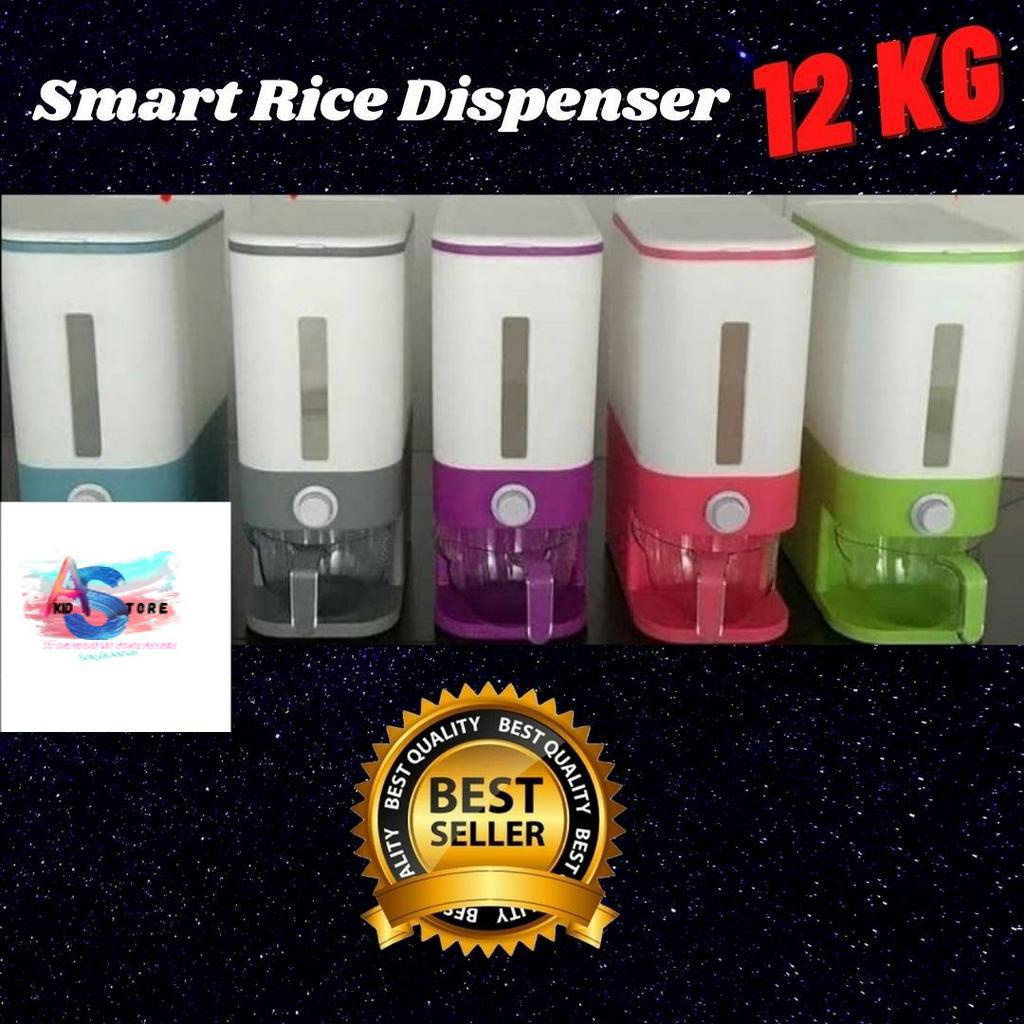 Rice Dispenser with Rinsing Cup Bekas Beras Viral Smart Rice Dispenser ...