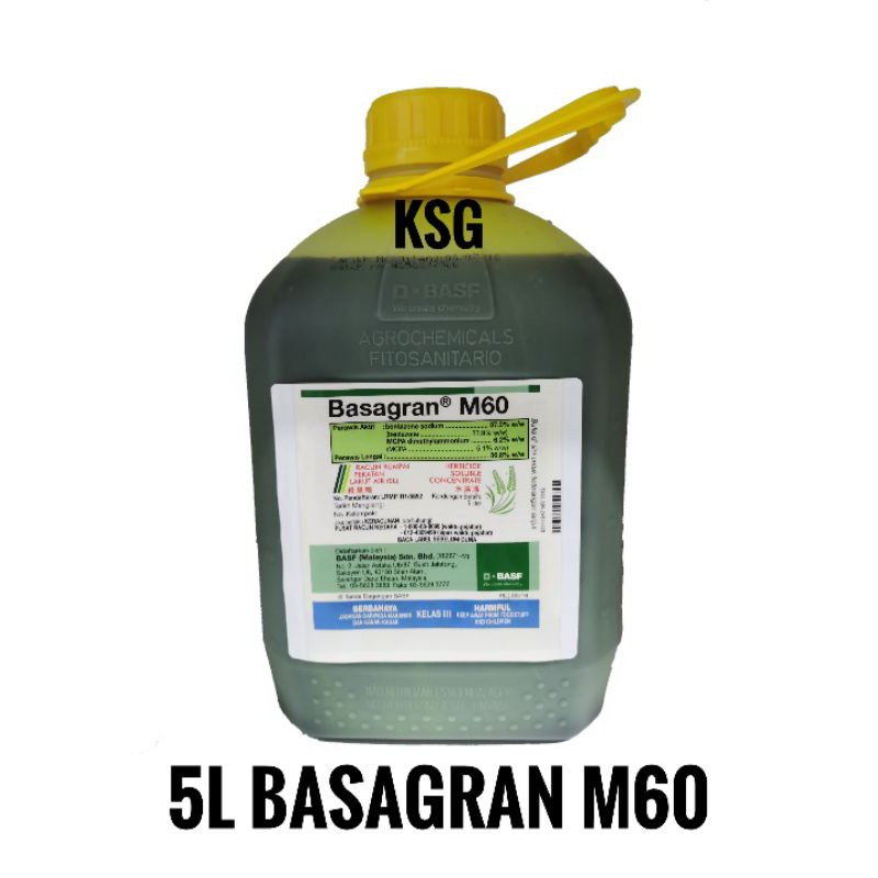 Basagran M60 BASF Racun Rumpai Padi 5 liter | Shopee Malaysia