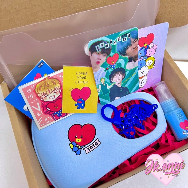 BT21 Kpop Hygiene gift box Koya Rj Shooky Mang Chimmy Tata Cooky BTS ...