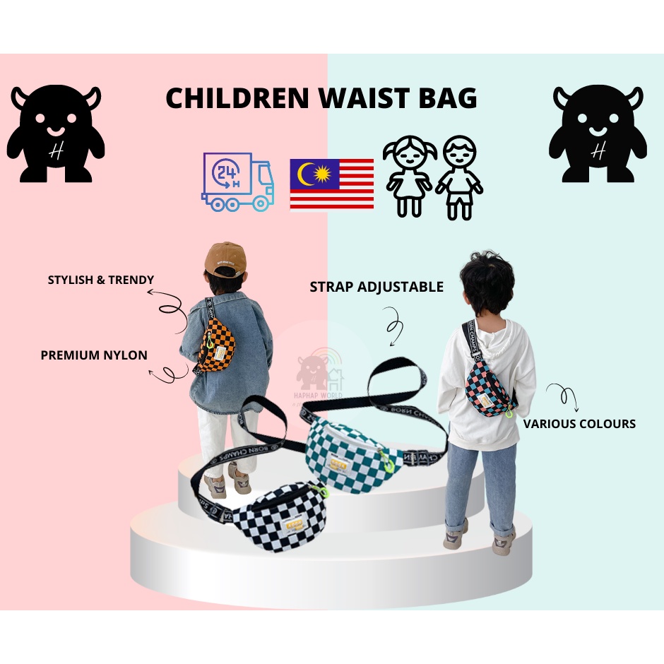 Children Waist bag sling bag shoulder bag kid fashion boy kid unisex ...
