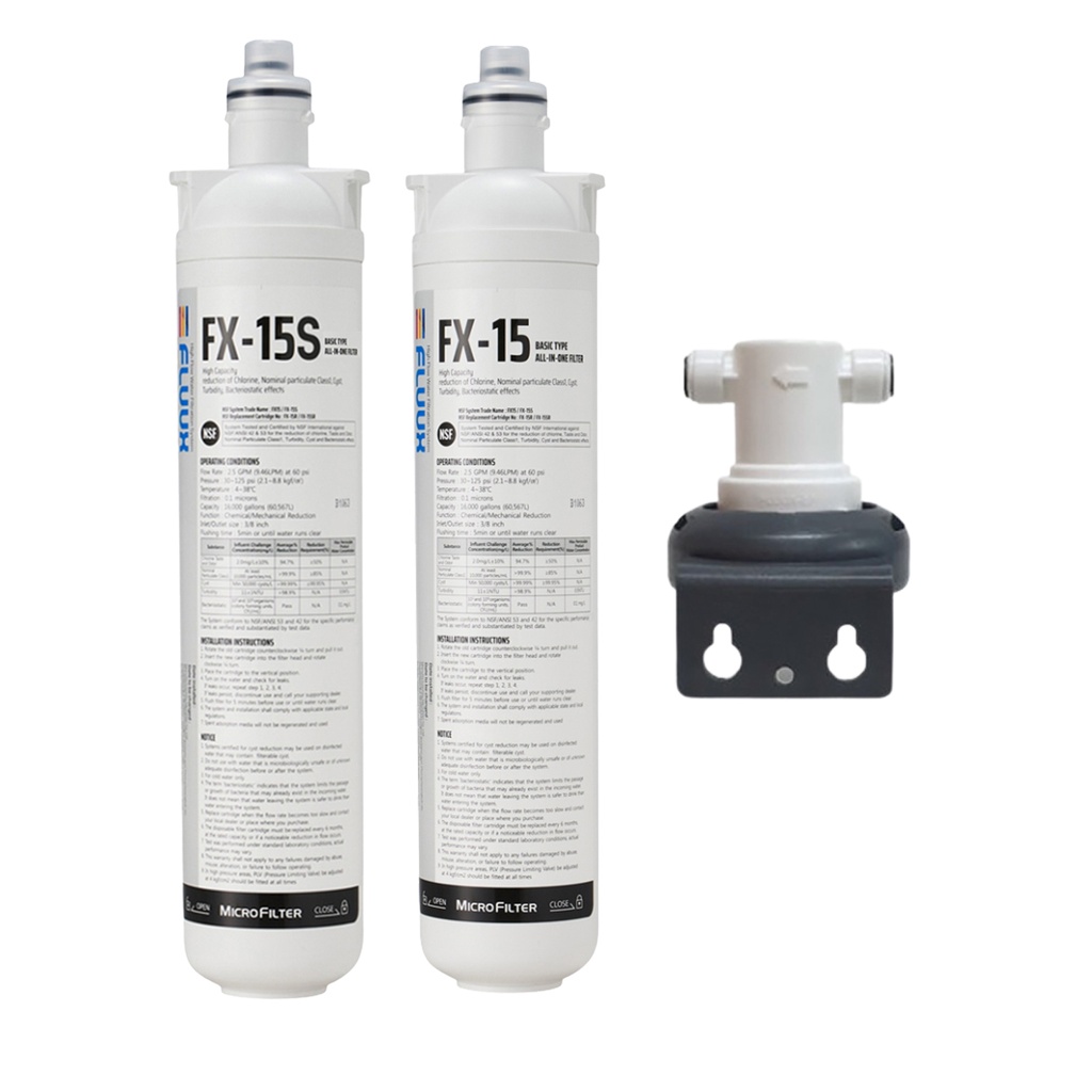 MICROFILTER FLUUX FX-15S Water Filter Dispenser Purifier Under Sink ...