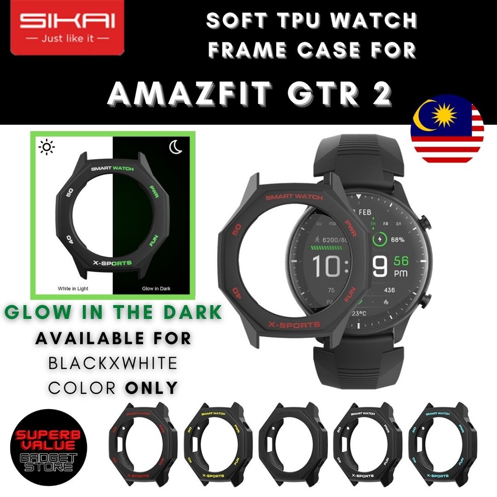 Sikai Watch Frame For Amazfit Gtr 2 Smart Full Cover Tpu Shockproof