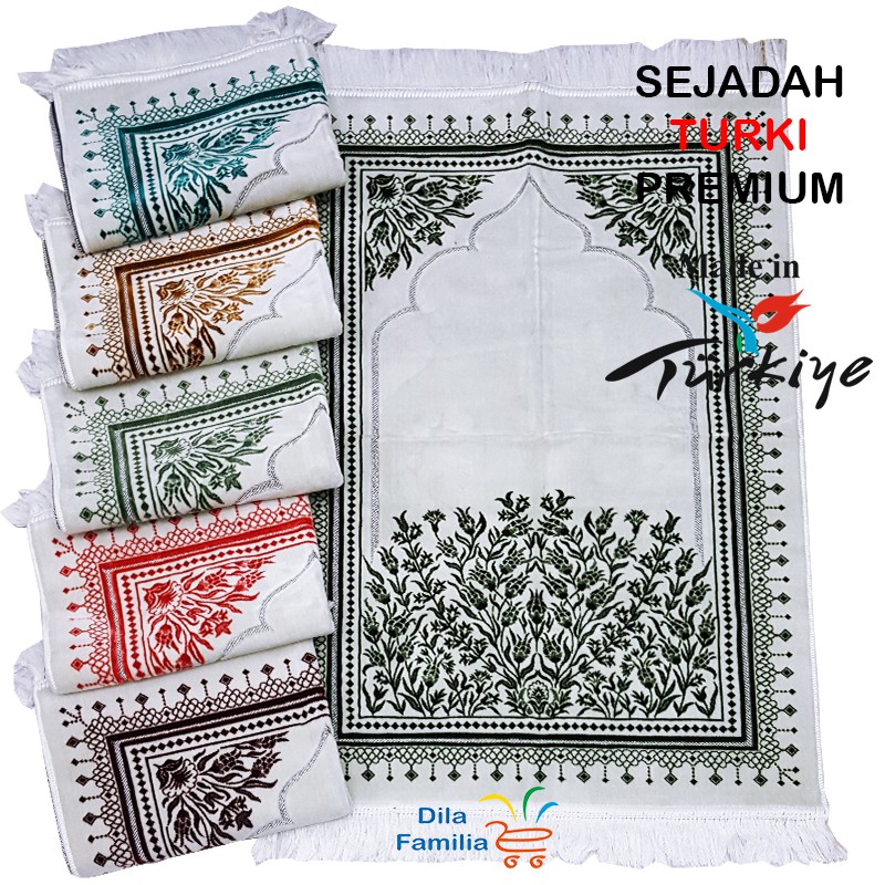 Sejadah Turki Putih Tebal Nikah Hantaran Kahwin Hadiah Tunang Corak ...