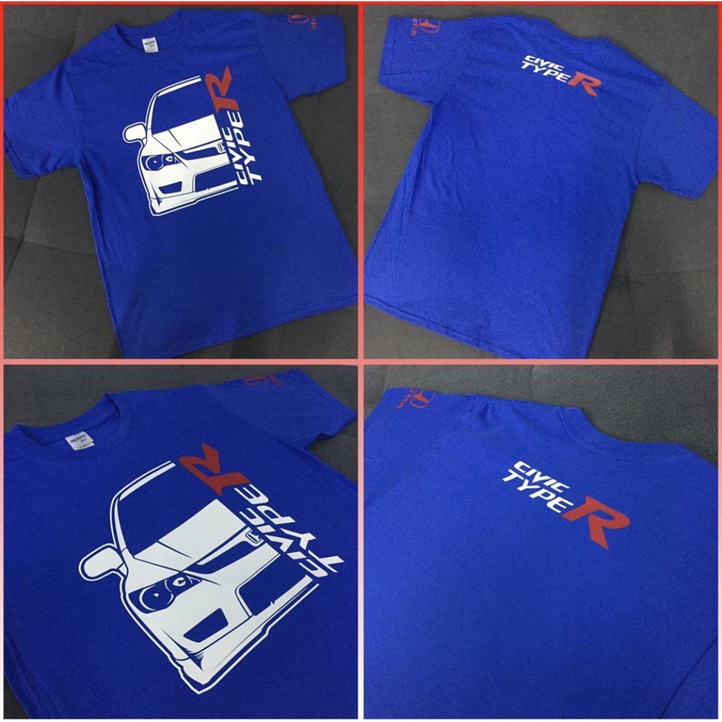 Honda Civic FD FD2R TYPE R *FRONT (Royal Blue Tshirt) | Shopee Malaysia
