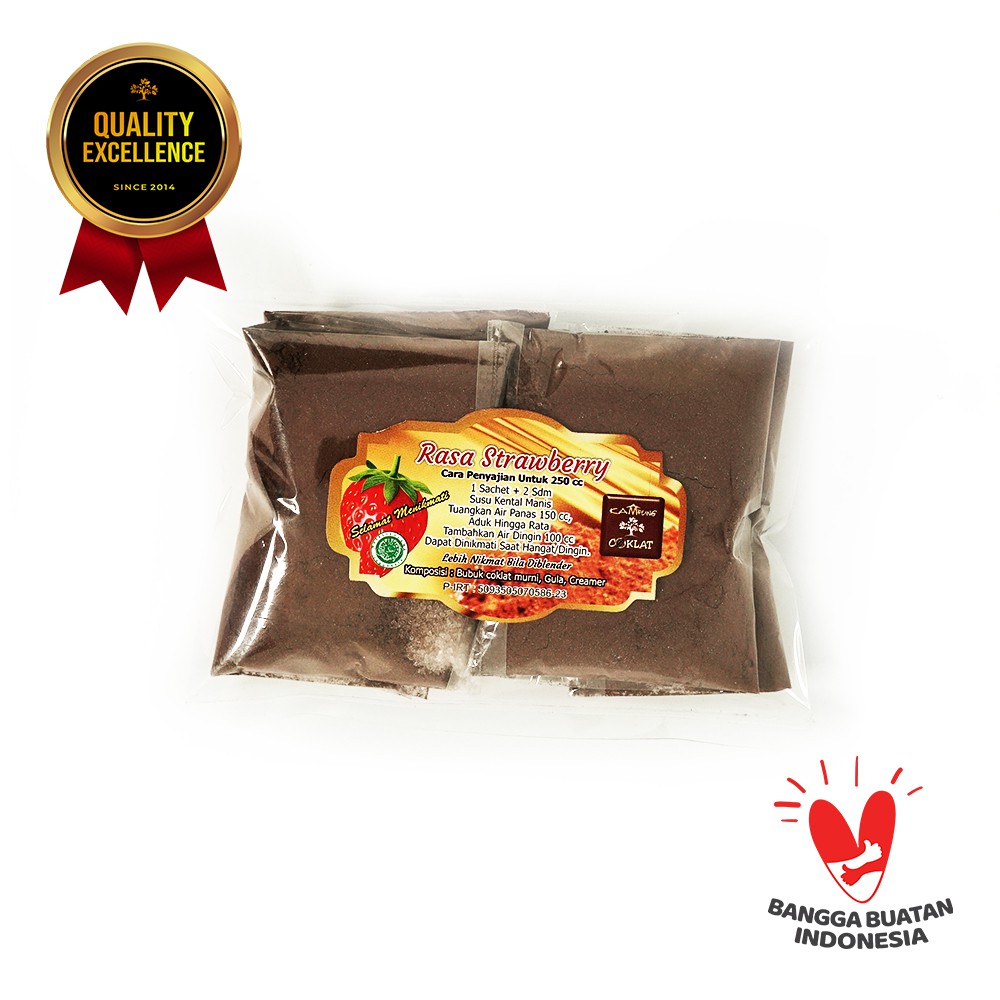 Strawberry SACHET Powder - Chocolate Village | Shopee Malaysia