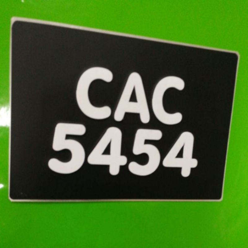 NOMBOR PLATE MOTOR KETUK (STICKER DEPAN SAMA DESIGN) | Shopee Malaysia