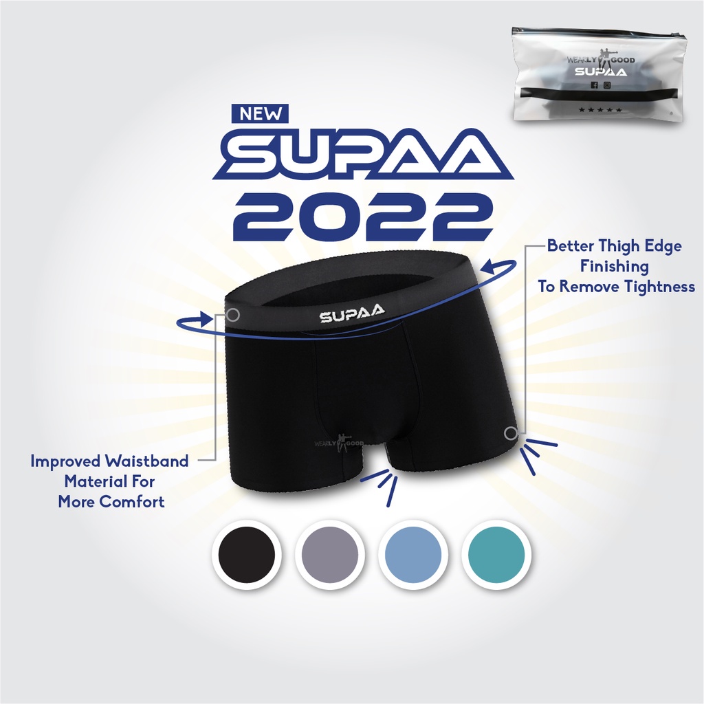 Seluar dalam yang selesa [2PCS SET] SUPAA Boxer 2022 Men Underwear ...