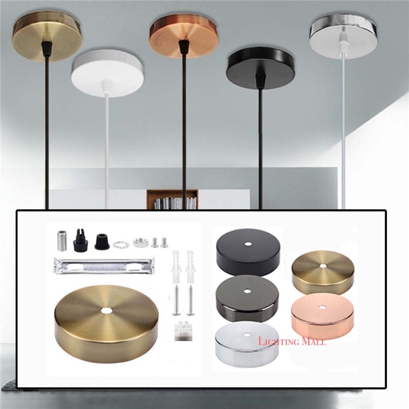 Ceiling Base Plate Metal Lamp Base Holder Pendant Light Accessories ...