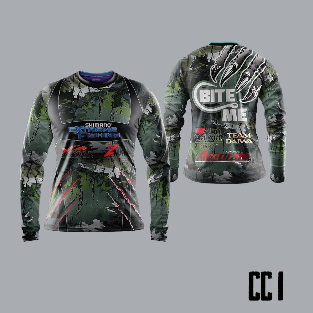 CAMO CRAWL Fishing Outfit | Baju Memancing | Fishing Jersey | Shopee ...