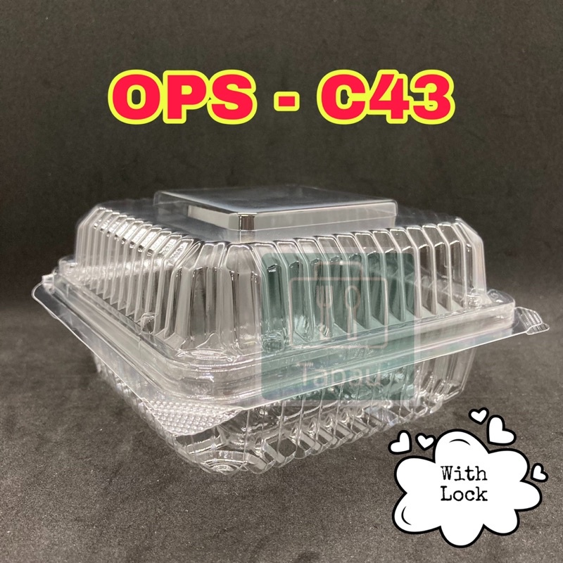 TAPAU - GC GO-43 / OPS-C43 4" Food Tray with Lock [ 50pcs± ] Disposable ...