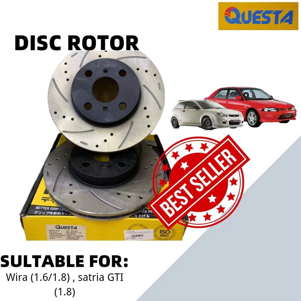 Proton Wira 1.6 1.8,Satria Gti 1.8 Front (PRT6006) / Rear Disc Rotor ...