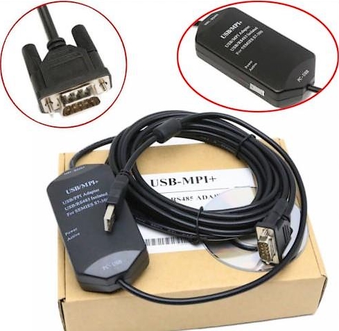 USB-MPI+ Adapter Programming Cable S7-200/300/400 Isolated PLC For ...