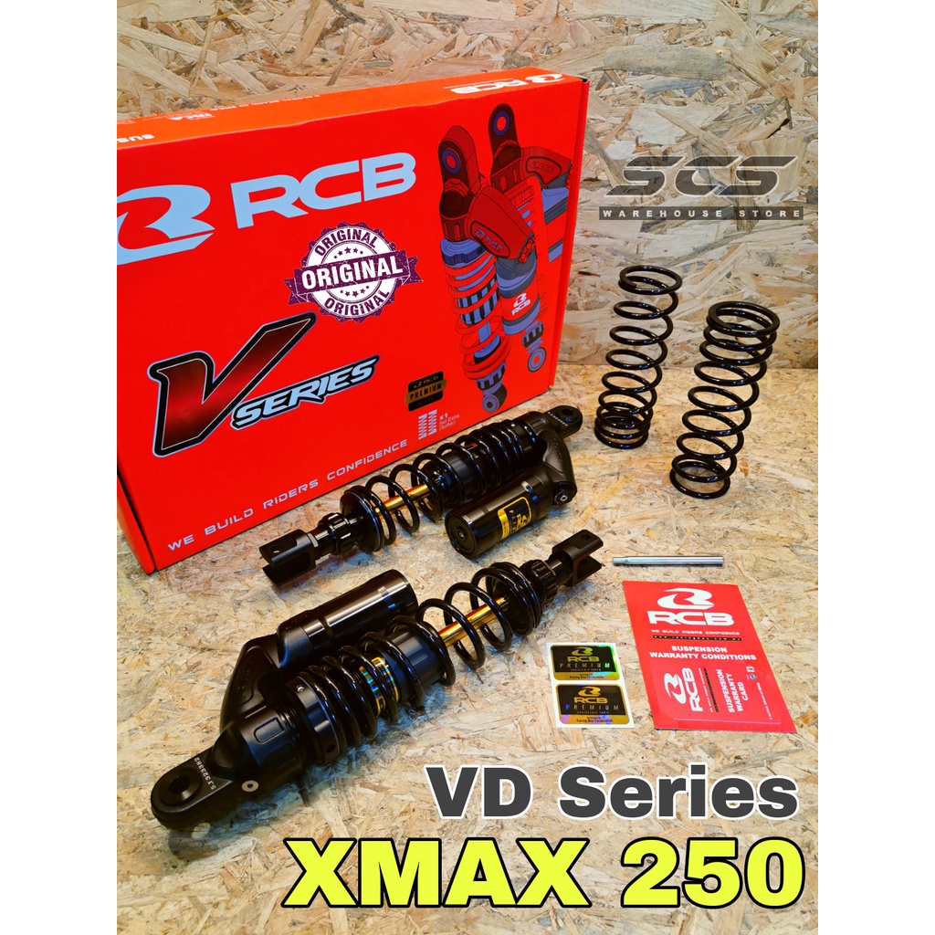 RCB VD Series Absorber Yamaha Xmax X-max 250 Black Gold Accessories ...