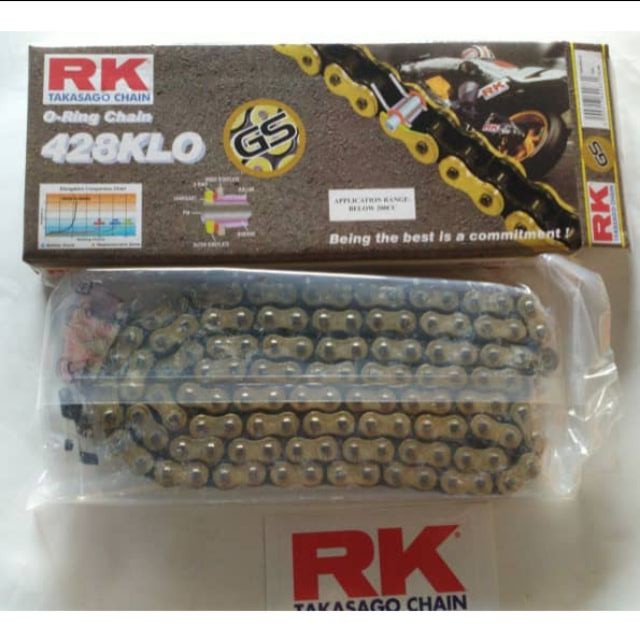 RK KLO O-RING GS428-122L/132L GOLD CHAIN 100% ORIGINAL | Shopee Malaysia
