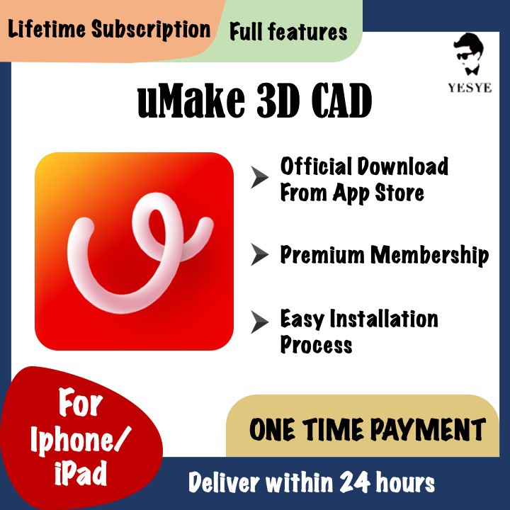 uMake - 3D CAD Modeling 4+ Easy 3D Sketch, Draw & Design | Shopee Malaysia