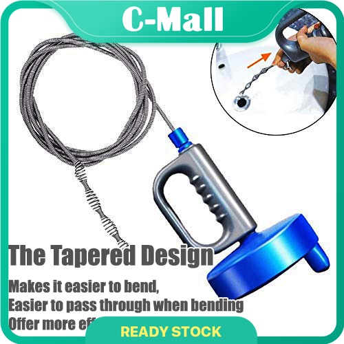 Drain Unblocker Flexible Rod Auger Snake Rod Drain Unclogg Pipe Sink ...