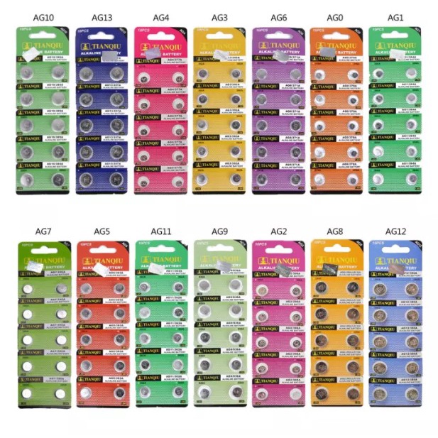 TIANQIU 10pcs AG0 AG1 AG2 AG3 AG4 AG5 AG6 AG7 AG8 AG9 AG10 AG11 AG12 ...