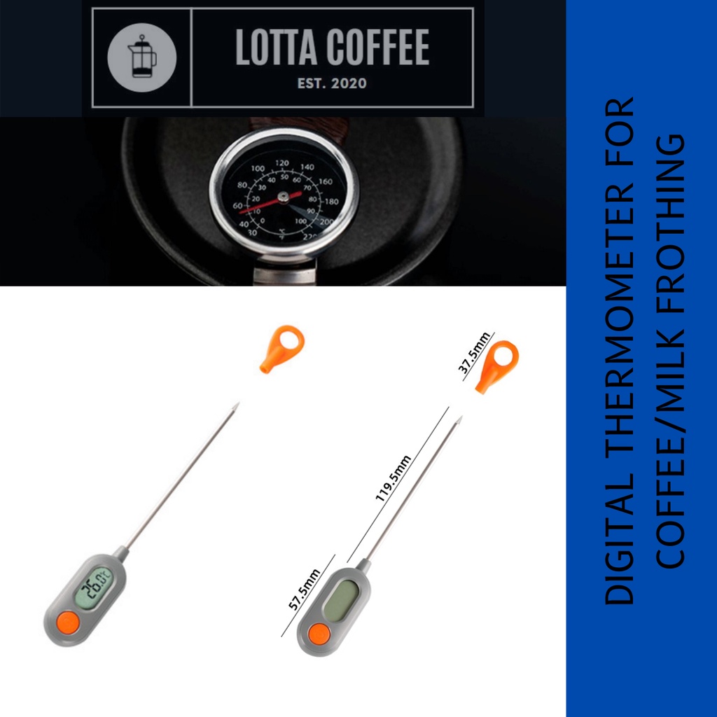 Digital Thermometer Milk Temperature Thermometer with Long Probe ...