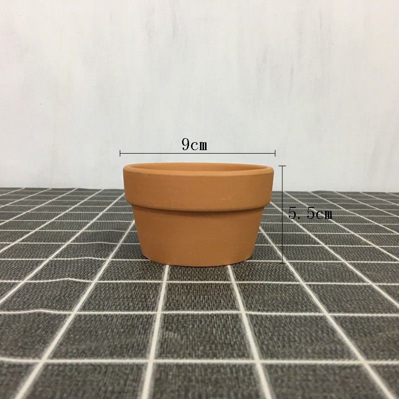 RED POTTERY SHALLOW CLAY POT SUCCULENT FLOWER POT MULTI SIZE OPTION ...