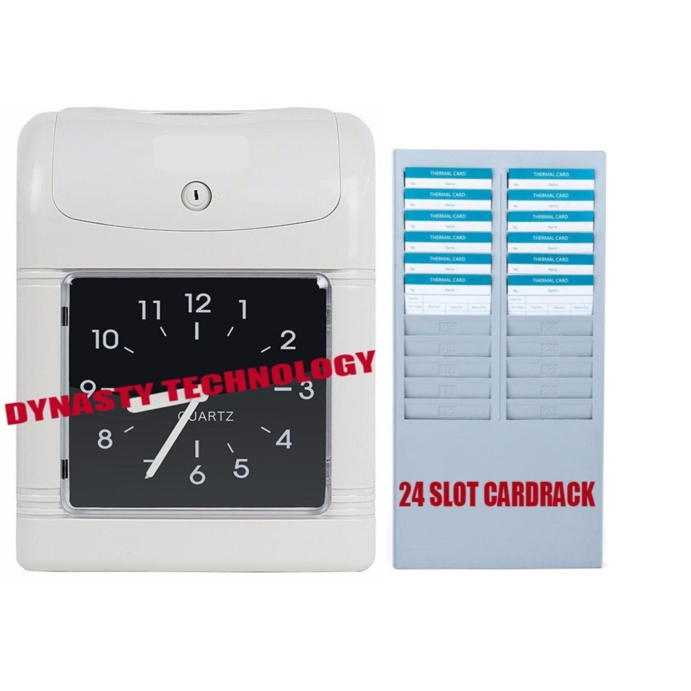 PUNCH CARD MACHINE ( 2 YEARS WARRANTY ) TIME RECORDER WITH FULL SET ...