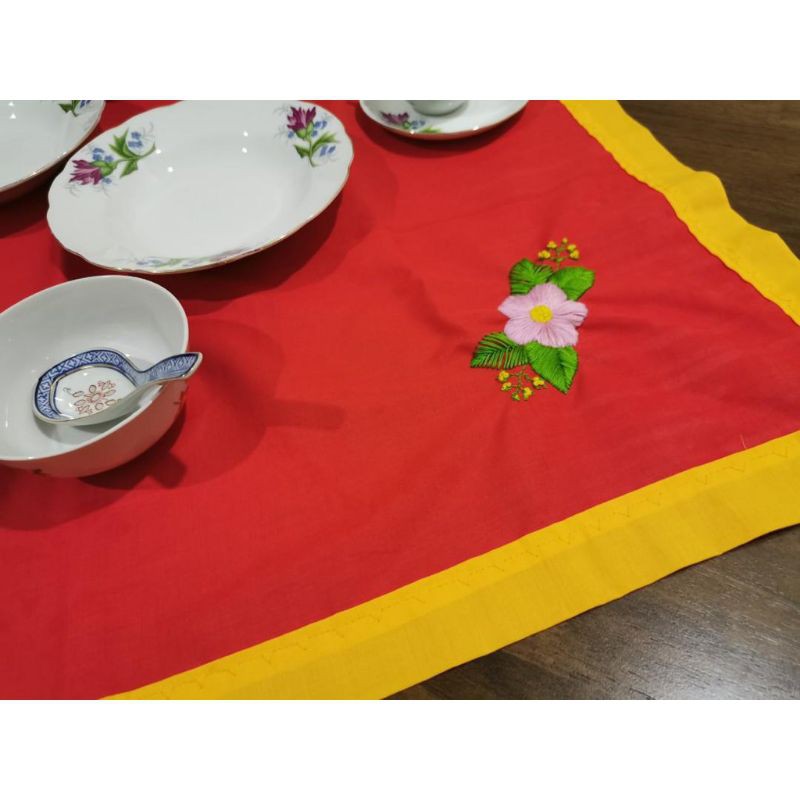 Saprah Sulam / KAIN SAPRAH SULAM / KAIN ALAS MAKANAN SULAM / Kain ...