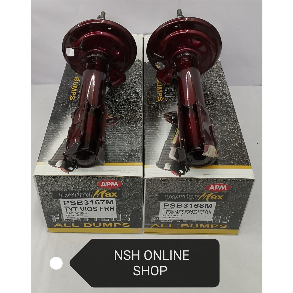 APM PERFORMAX Shock Absorber (Heavy Duty) Front for Toyota Vios NCP93 Yaris NCP91 2008-2013 Year ...