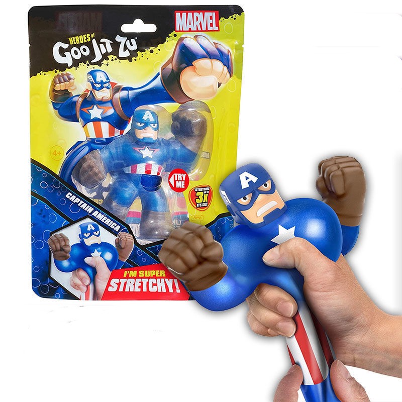 Goo jit Zu The Avengers Spider-Man Captain America Iron Man Hulk Slime ...
