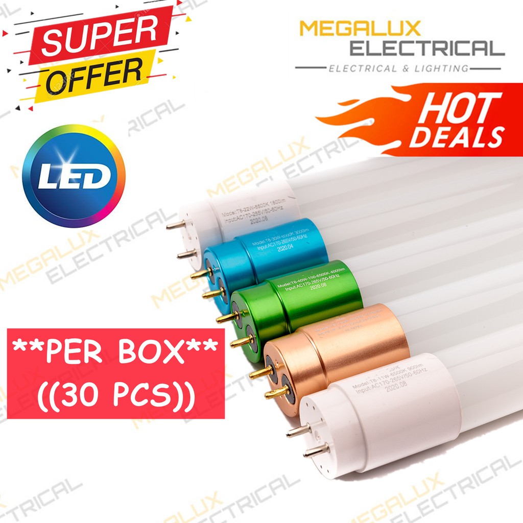 (30pcs) T8 LED LAMPU MENTOR 11W/22W/15W/30W 2Feet /4 Feet Daylight ...