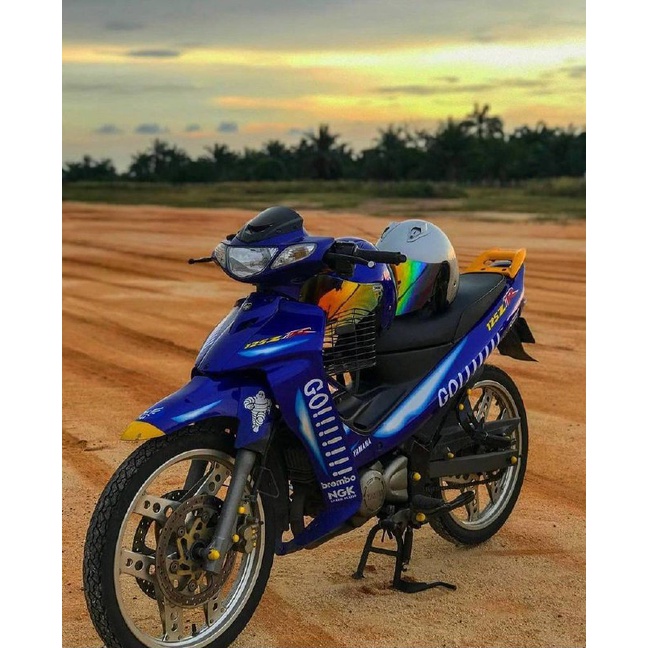 COVERSET ORIGINAL HONG LEONG YAMAHA HLY 125 125Z 125ZR Biru GO GO GO ...