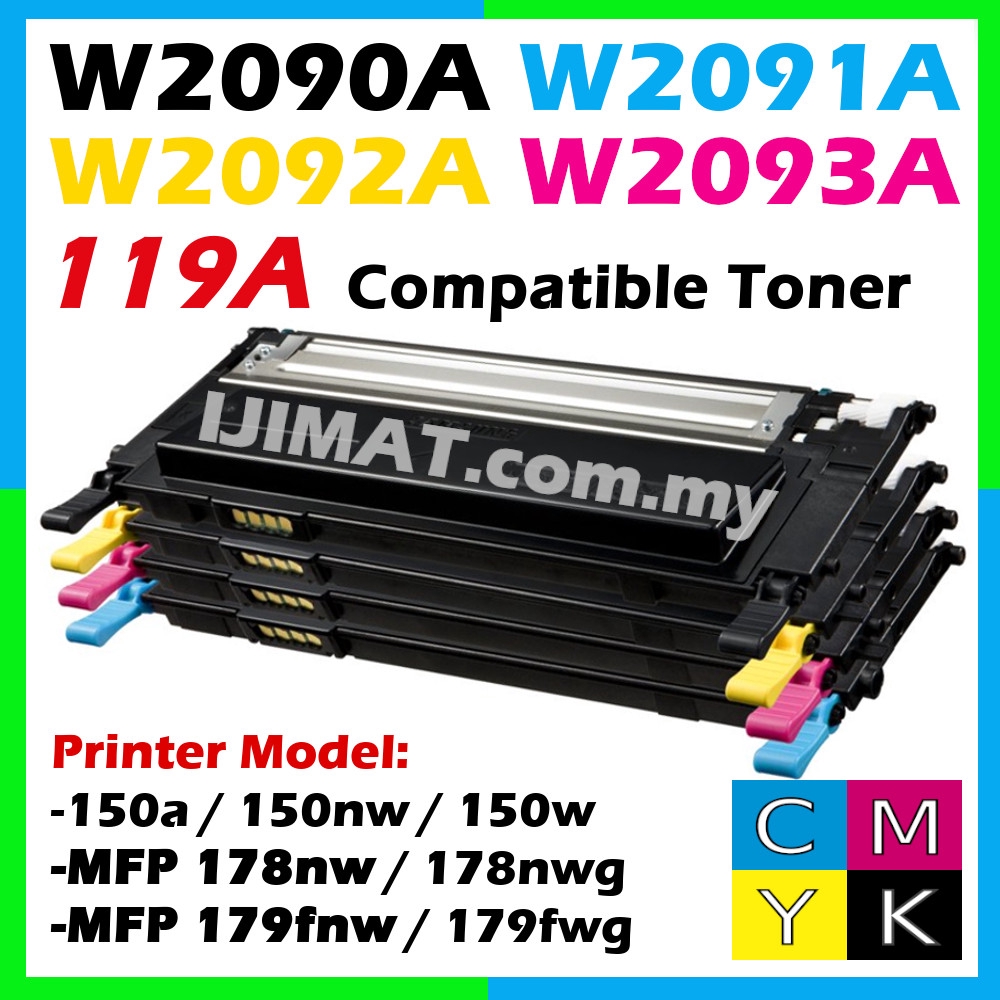 💥READY STOCK💥Compatible To HP 119A W2090A W2091A W2092A W2093A Color ...