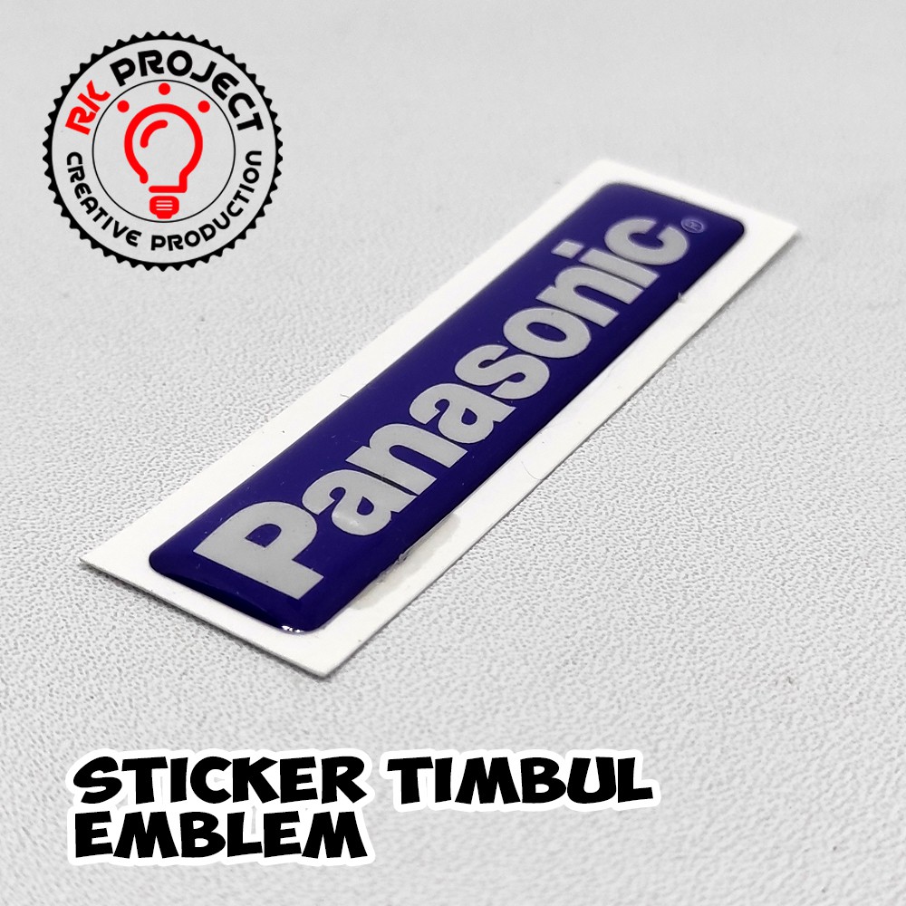 Panasonic Sticker Embossed Flexible Resin Emblem | Shopee Malaysia