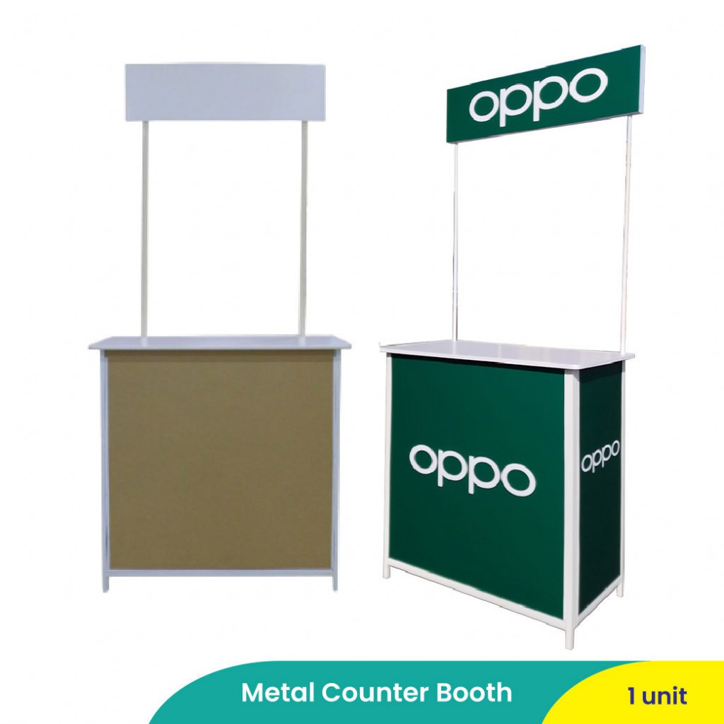 Metal / Iron Promotion Counter Booth (FREE Design Included Printing ...