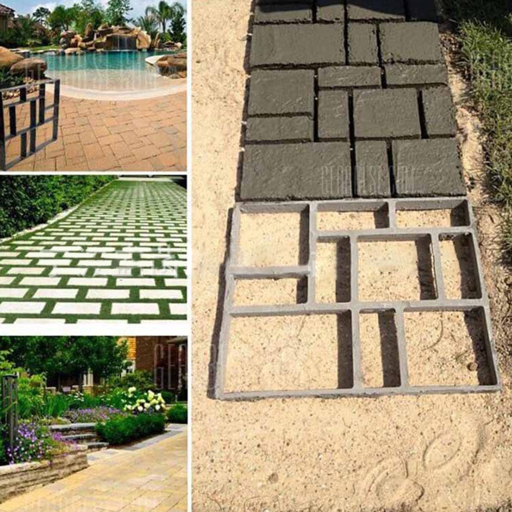 Acuan Simen DIY Pavements Mold Concrete Cement Stone Design Paver Walk ...
