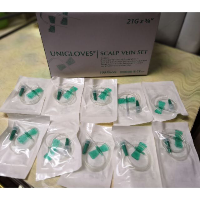 Scalp vein needle set 21G x 3/4" 10packs | Shopee Malaysia