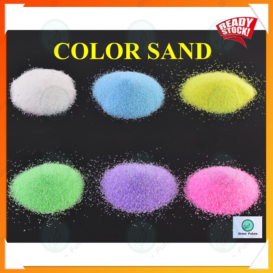 Miniature Sand Terrarium Micro Landscape Sand 彩色沙 颜色沙 Fairy Garden 25g ...