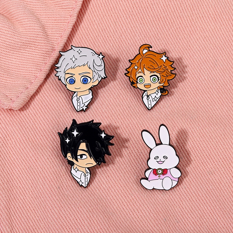 New The Promised Neverland Enamel Lapel Pin Anime Emma Norman Alloy ...