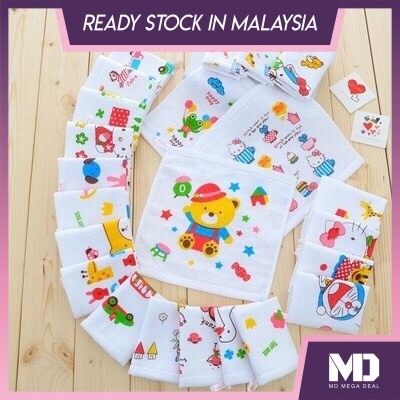 《Mega Deal》 (25x25cm) Baby Kids Cartoon Handkerchief Hanky HankiesSuper ...