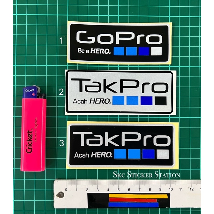 Go Pro Be a Hero / Tak Pro Acah Hero Sticker Cutting Overlapping ...