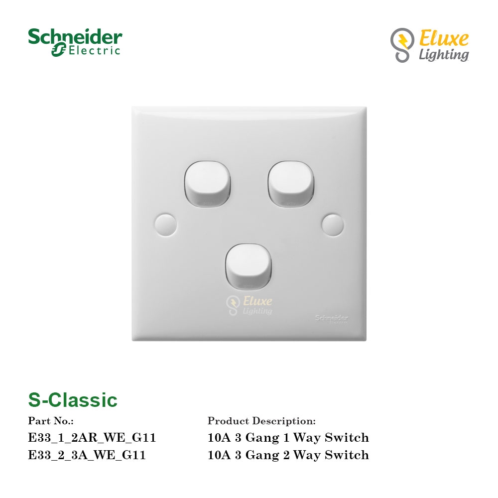 SCHNEIDER S-CLASSIC/CLIPSAL SERIES SWITCHES & SOCKETS [FULL RANGE ...