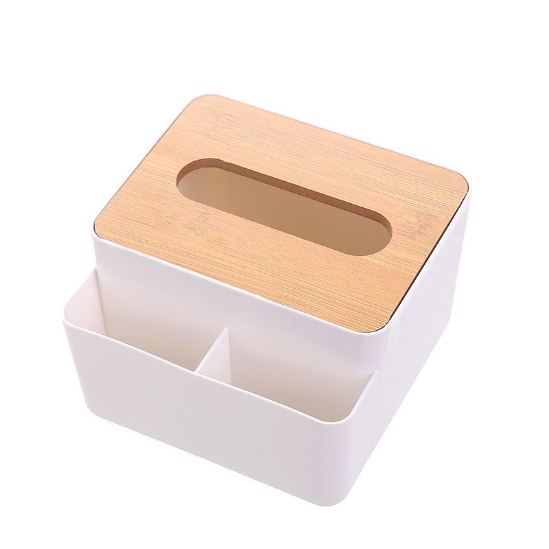 Nordic Tissue Box Oak Wood Muji Style Car Tissue Storage Remote Control ...