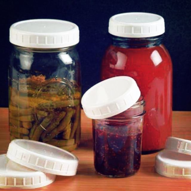 Ball MASON JAR - Plastic Storage lids Caps Regular & Wide Mouth / JAR ...